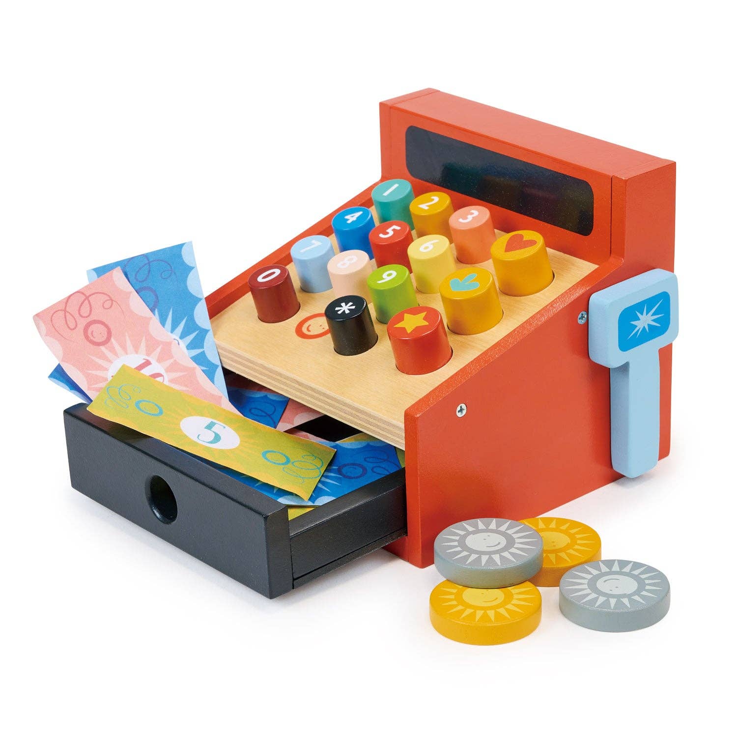 Red Till Toy Set with Squishy Buttons – JuneBugs Children's Boutique